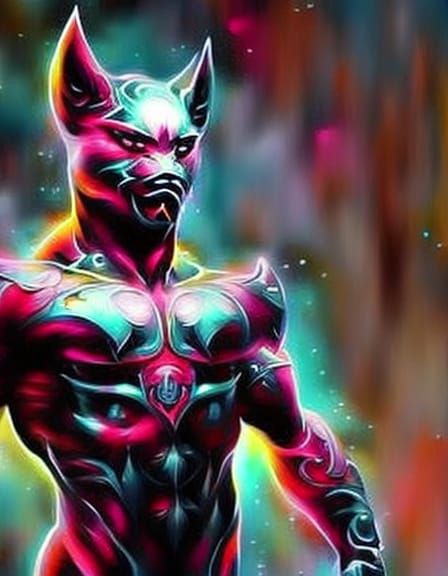Cyber Beast Warrior - AI Generated Artwork - NightCafe Creator