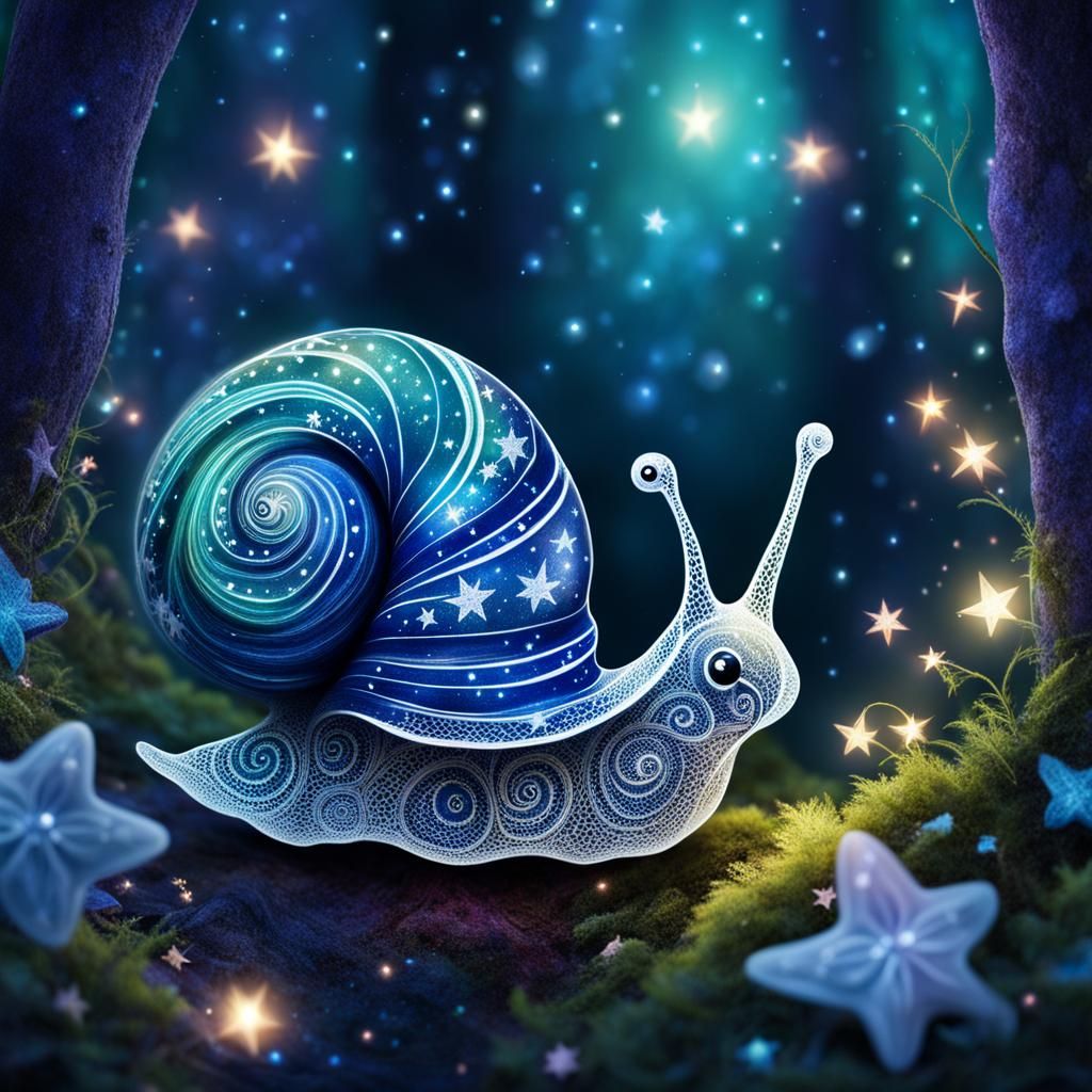 Cosmic Snail - AI Generated Artwork - NightCafe Creator