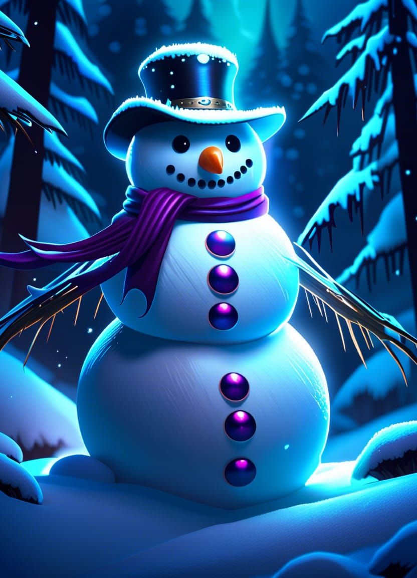 Snowman! : r/nightcafe