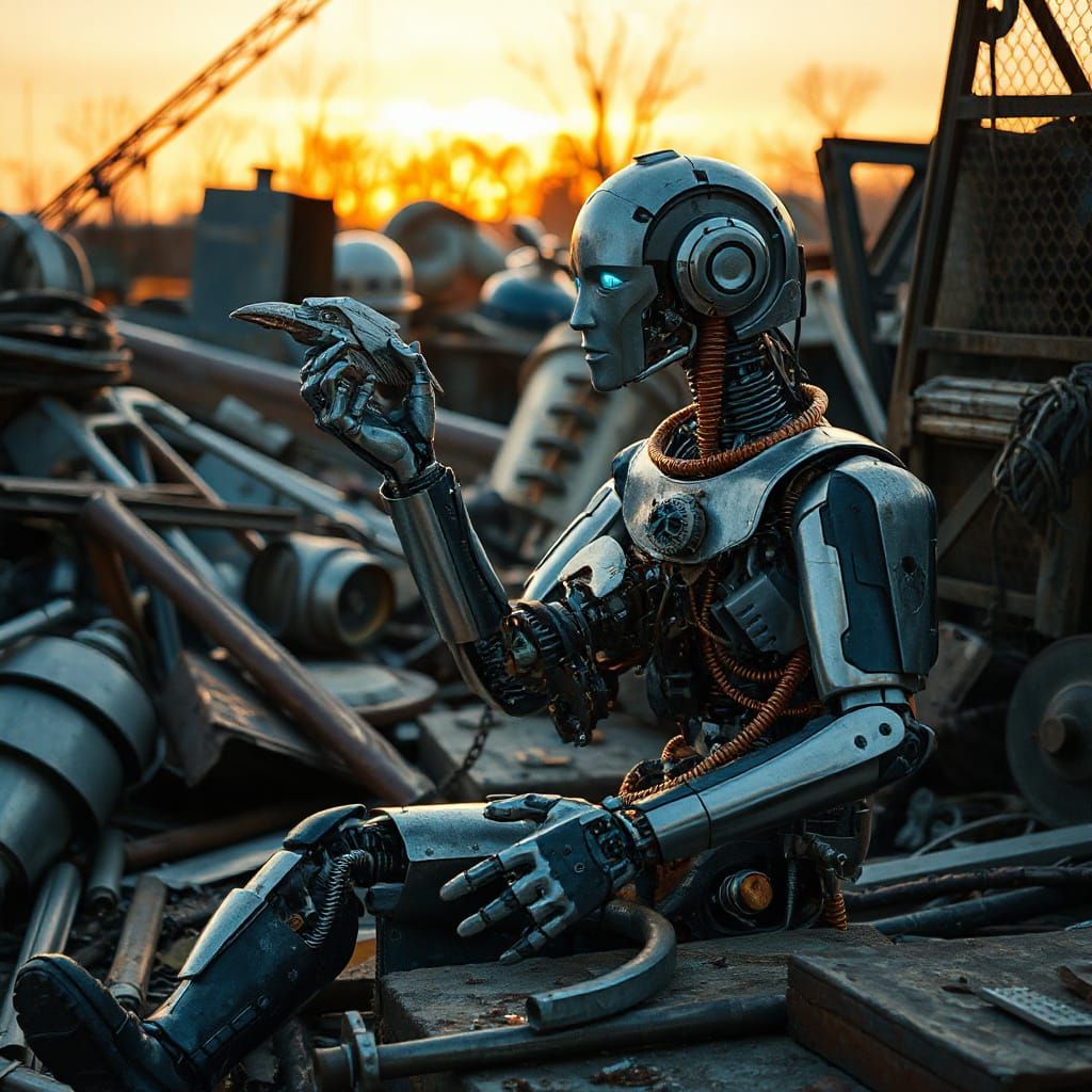 A robot inventor in a scrapyard⚡ - A robot inventor in a scr...