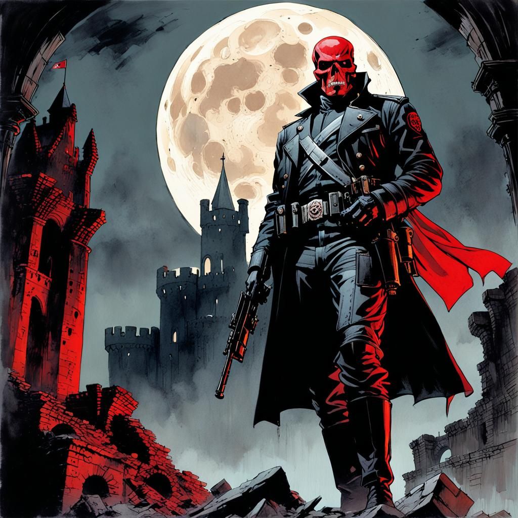The Red Skull - AI Generated Artwork - NightCafe Creator