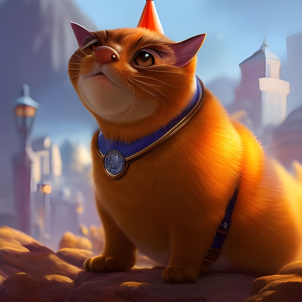 Semi-realistic Garfield - AI Generated Artwork - NightCafe Creator