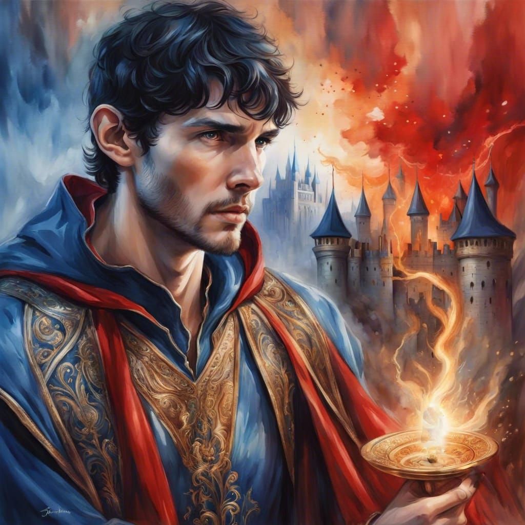 Merlin Protecting Camelot - AI Generated Artwork - NightCafe Creator