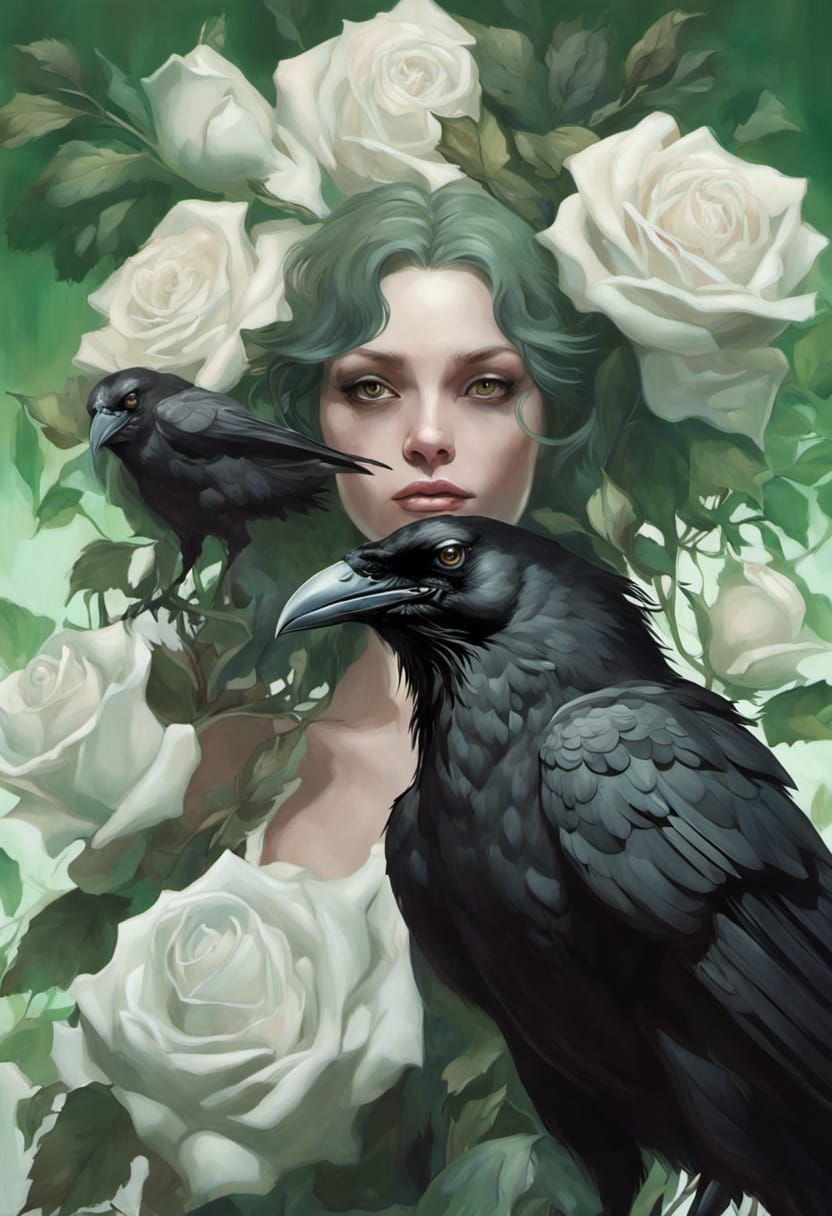 Portrait of a Crow - AI Generated Artwork - NightCafe Creator