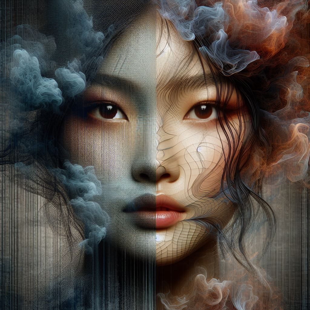 Abstract surrealist portrait - AI Generated Artwork - NightCafe Creator