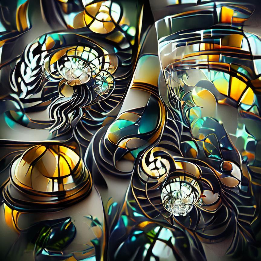 Fractal Fusion Experiment 043 - AI Generated Artwork - NightCafe Creator