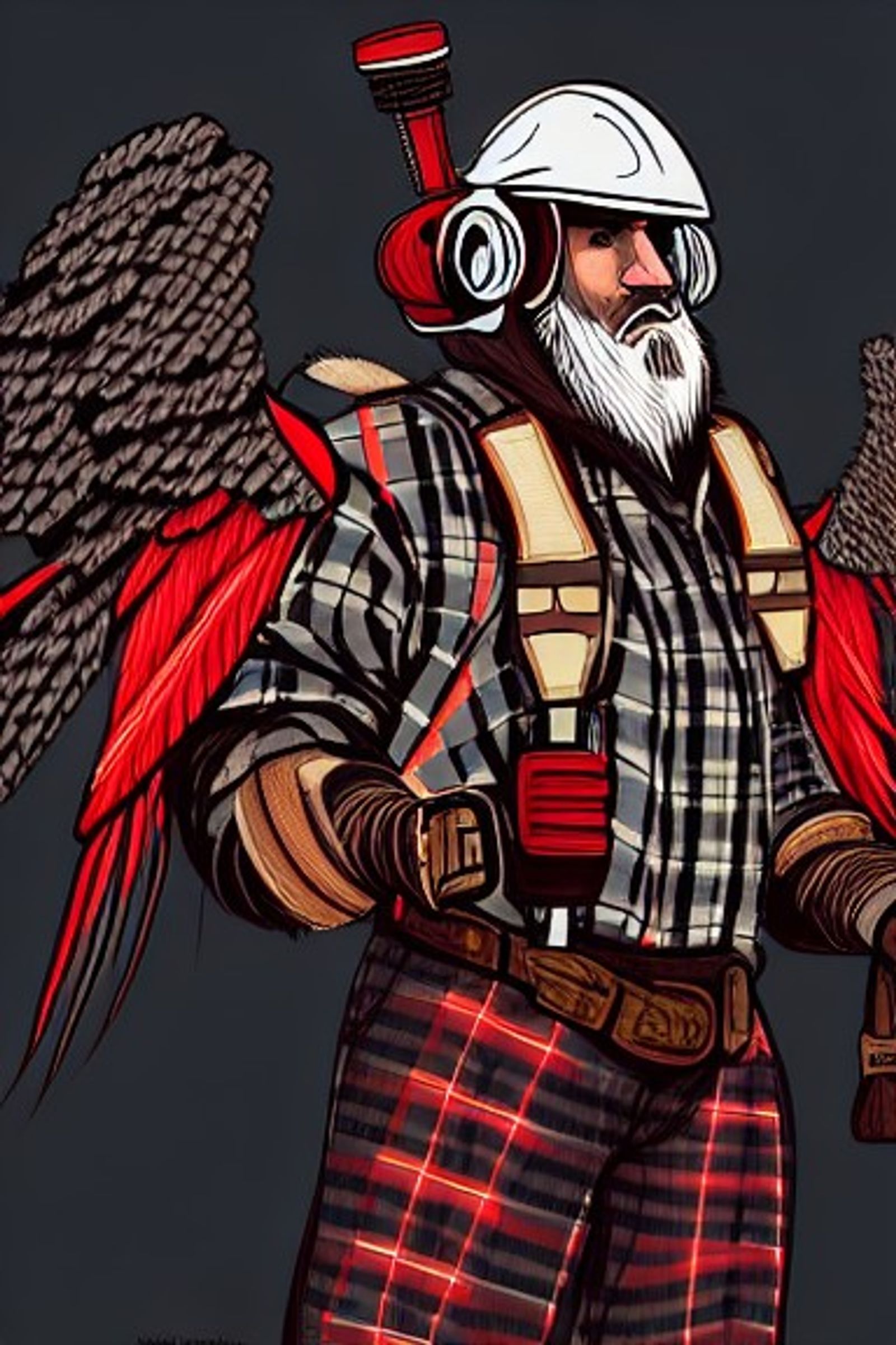 Badass Lumberjack Ai Generated Artwork Nightcafe Creator