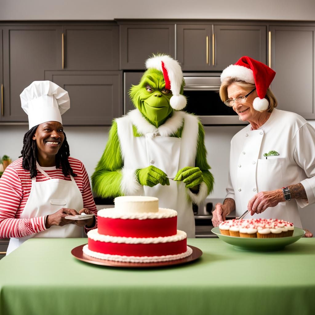 The Grinch Learns From Masters - AI Generated Artwork - NightCafe Creator