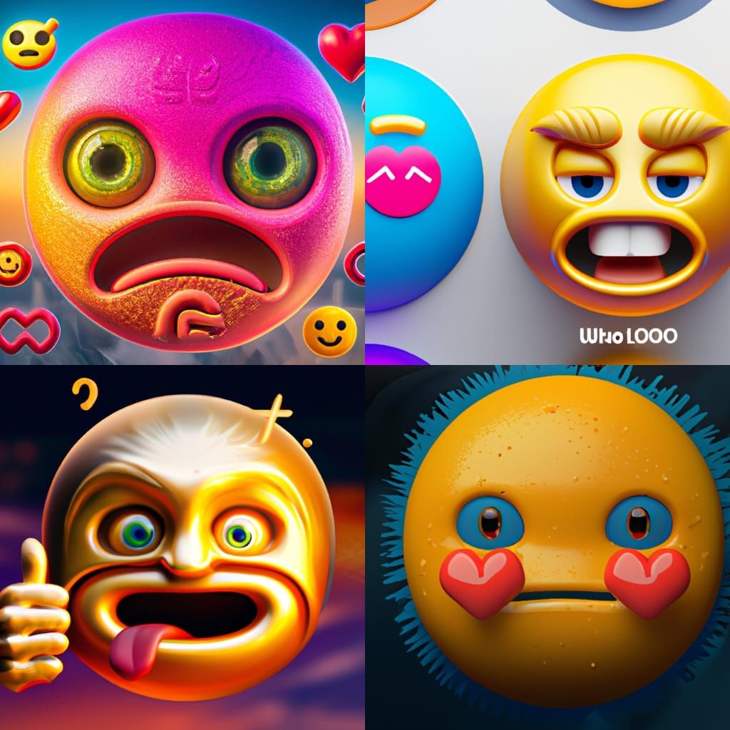 ?original Emoji?, #Concept Artwork#, %iOS Emoji Design% - AI Generated ...