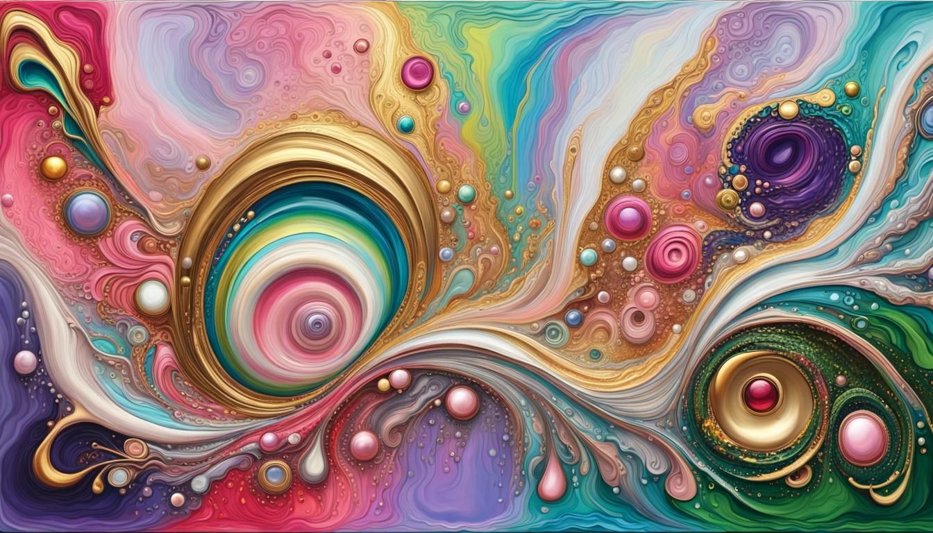 Colorful abstract painting - AI Generated Artwork - NightCafe Creator