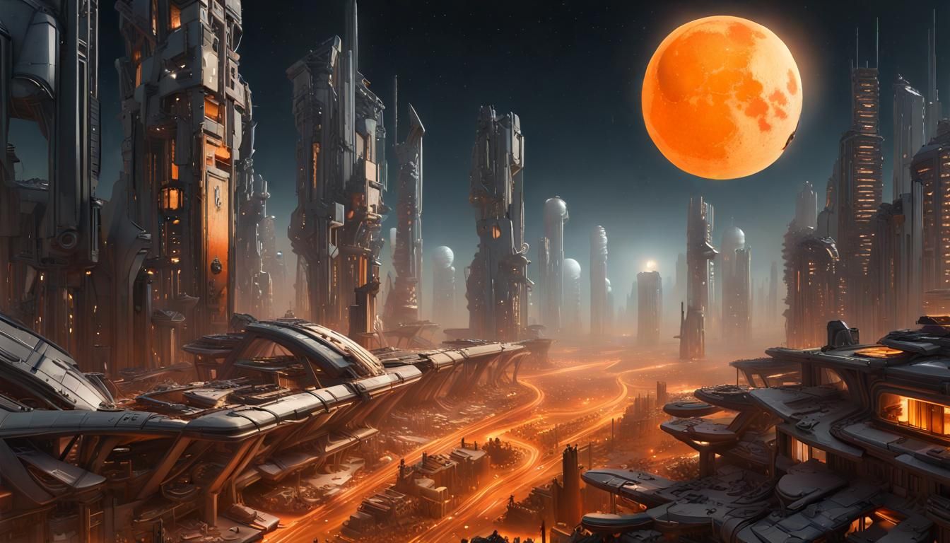 Amber Evening - AI Generated Artwork - NightCafe Creator