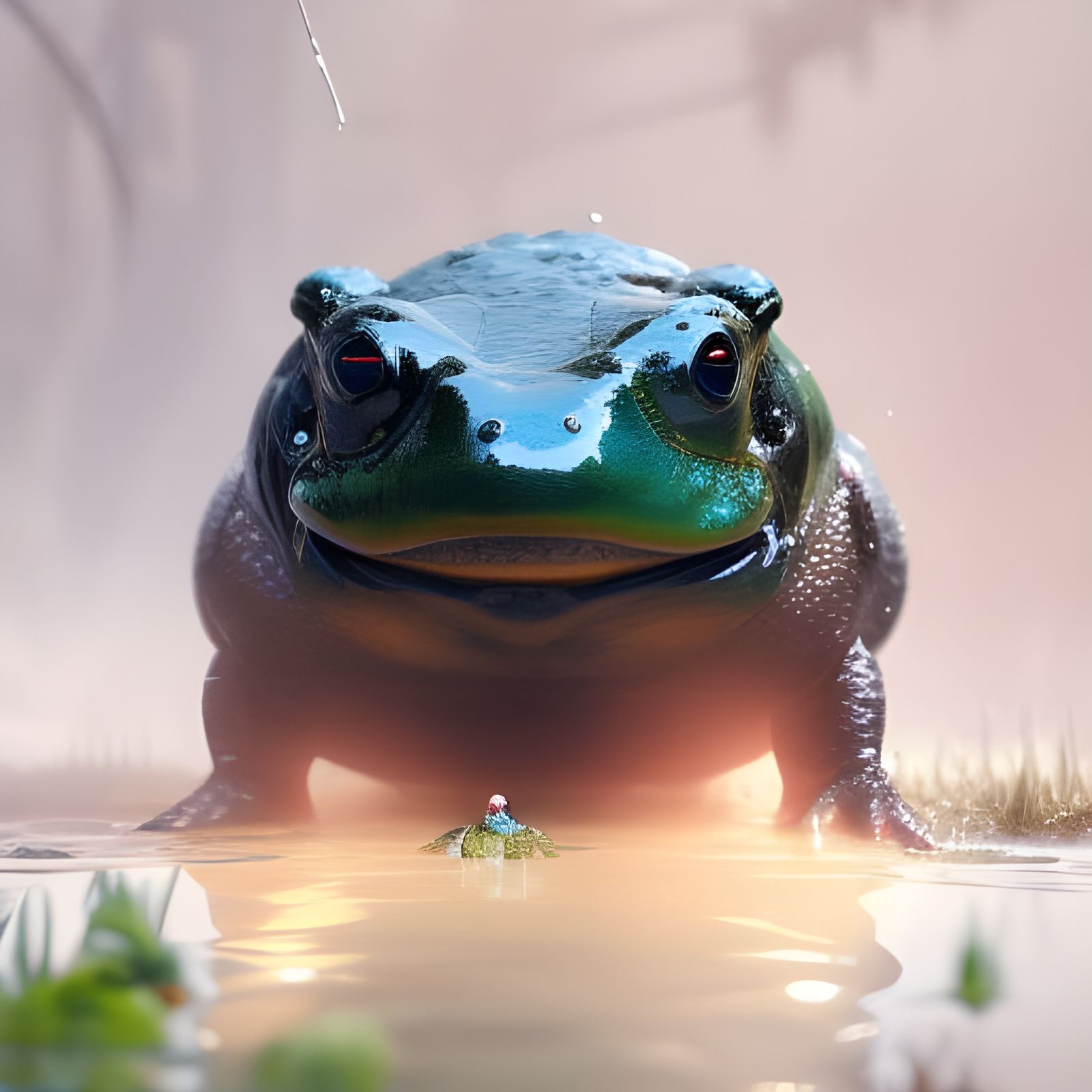 Giant African bullfrog (special challenge) - AI Generated Artwork ...
