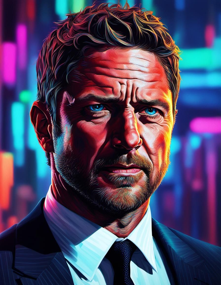 Gerard Butler - AI Generated Artwork - NightCafe Creator