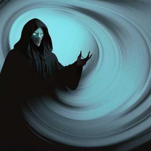 Ethereal Specter in a Realm of Dark Fantasy - AI Art