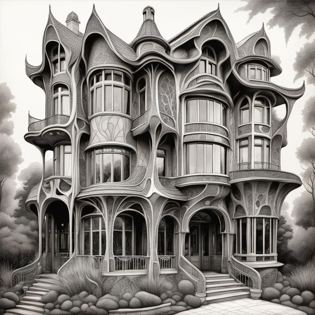 Art Nouveau style IV - AI Generated Artwork - NightCafe Creator