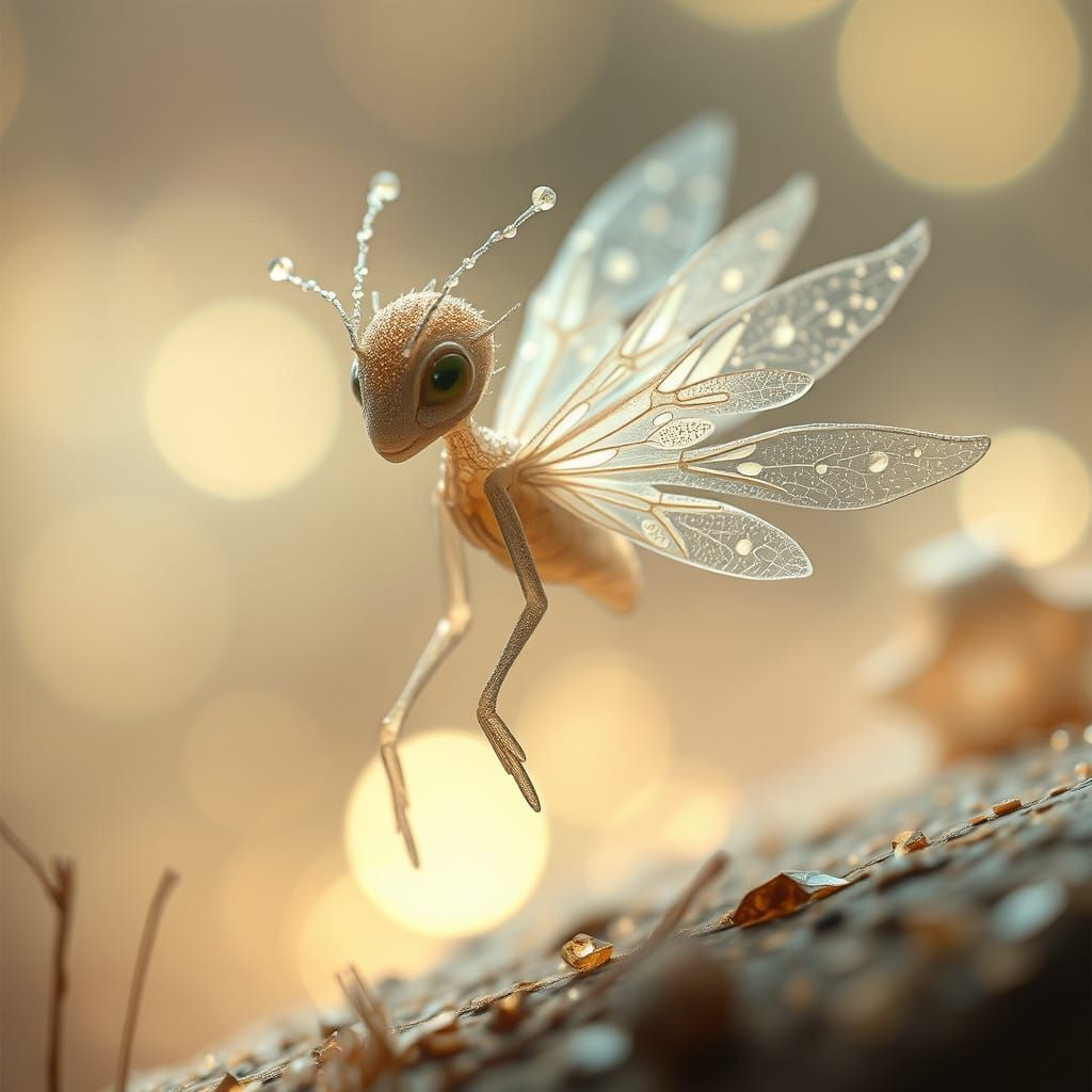 Uranien - Whimsical Wisp Creature in Ethereal Dreamworld