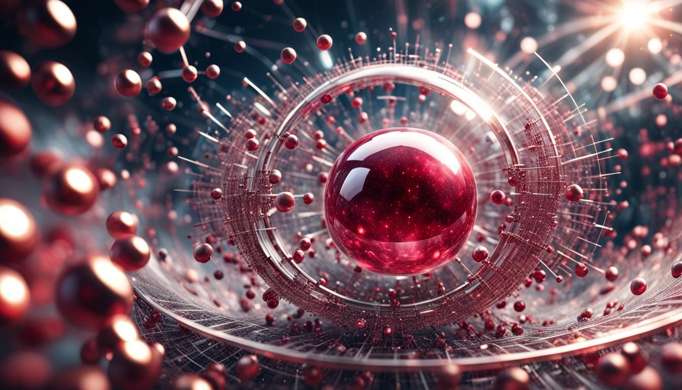 Quantum Computer Universe Simulation in 3D - AI Art