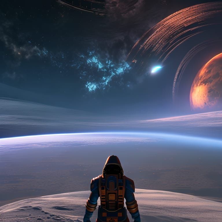 " Space : Year 5026 - AI Generated Artwork - NightCafe Creator