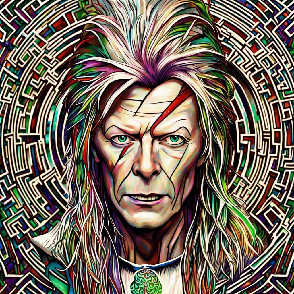 David Bowie - Labyrinth - AI Generated Artwork - NightCafe Creator