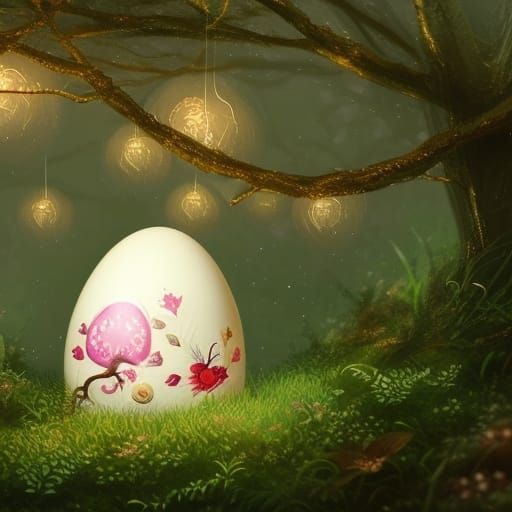 Decorated Egg 4 - AI Generated Artwork - NightCafe Creator