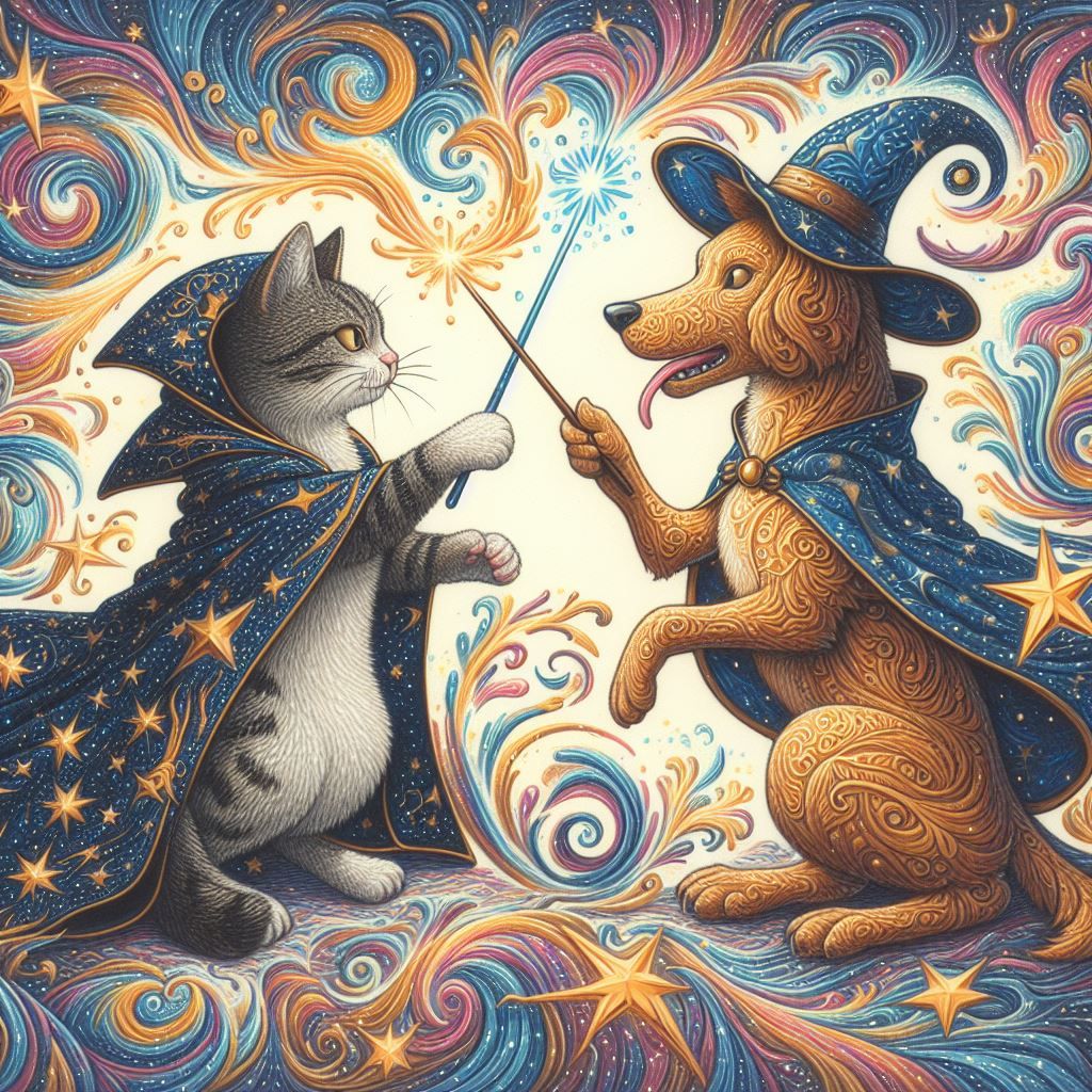 Wizard Duel - AI Generated Artwork - NightCafe Creator