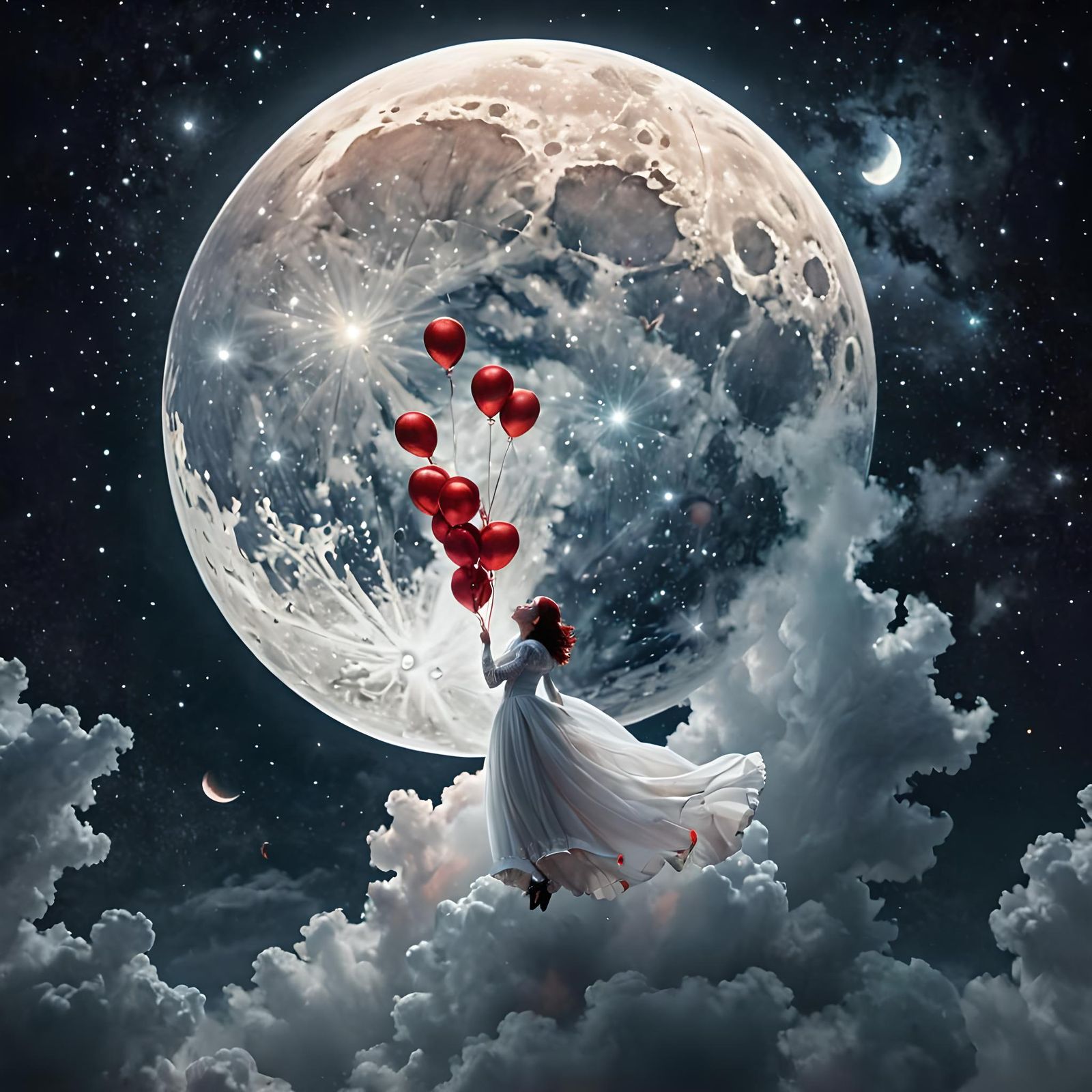 Floating like a cloud - AI Generated Artwork - NightCafe Creator