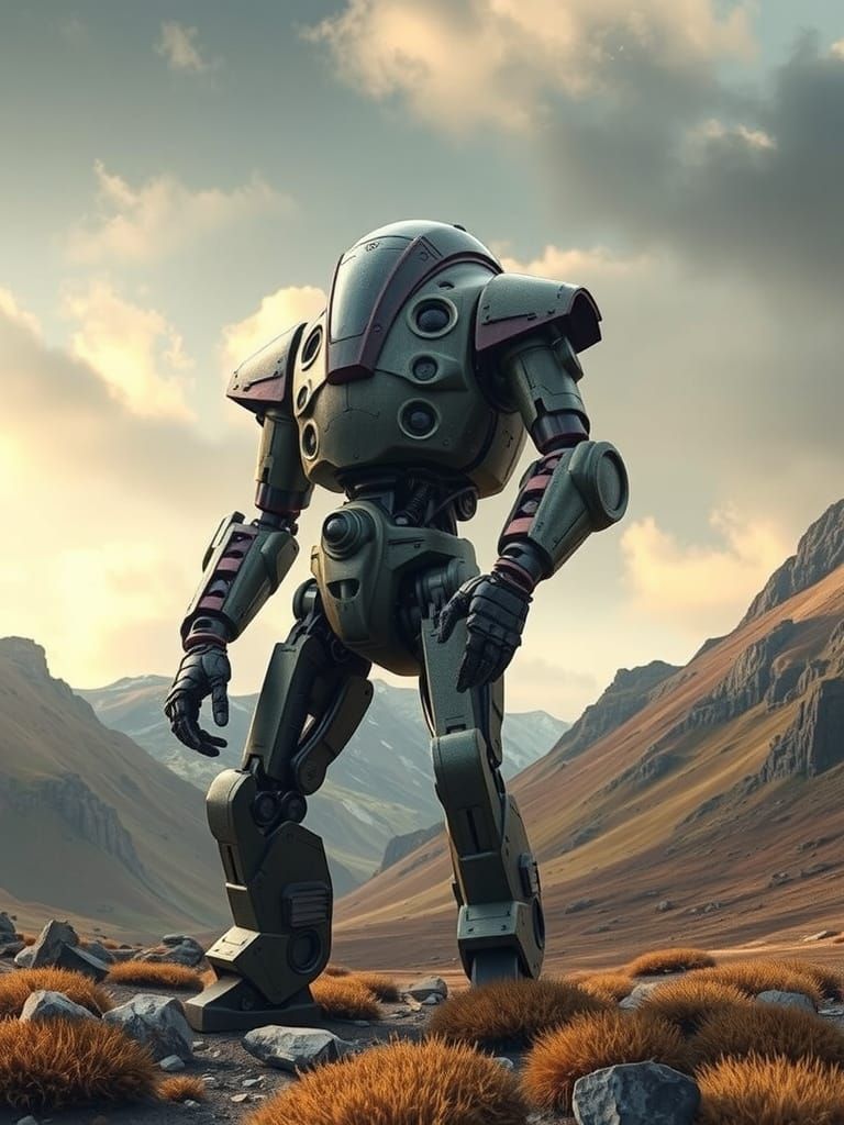 Metal rock robot large Scotland - Industrial Robot in Rugge...