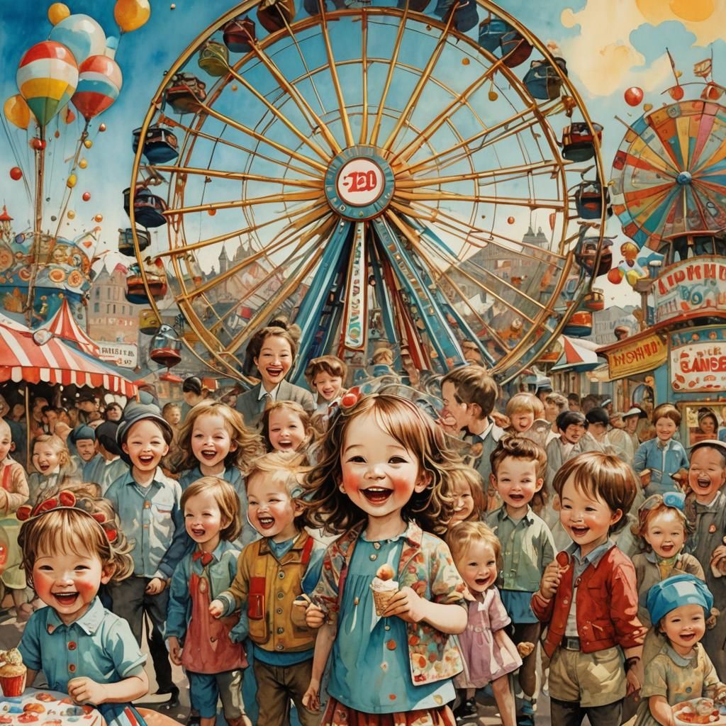 Fun at the Fair - AI Generated Artwork - NightCafe Creator