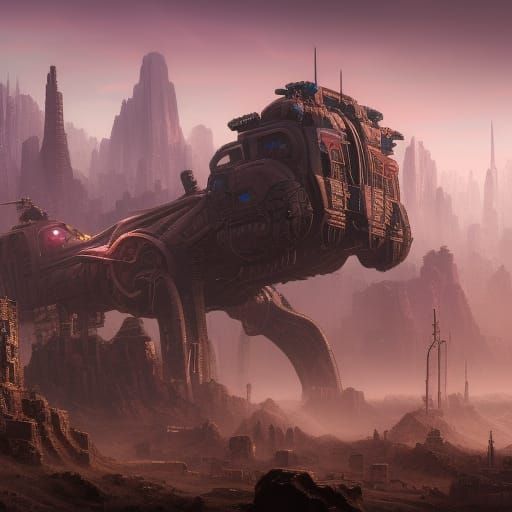 Silka the mining moon - AI Generated Artwork - NightCafe Creator