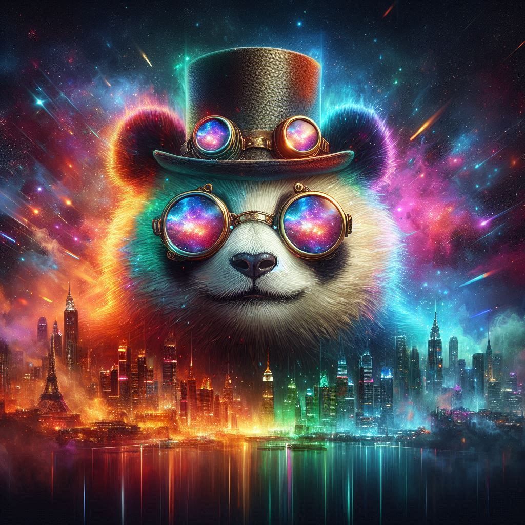 Pandamonium over the city sklyine - AI Generated Artwork - NightCafe ...