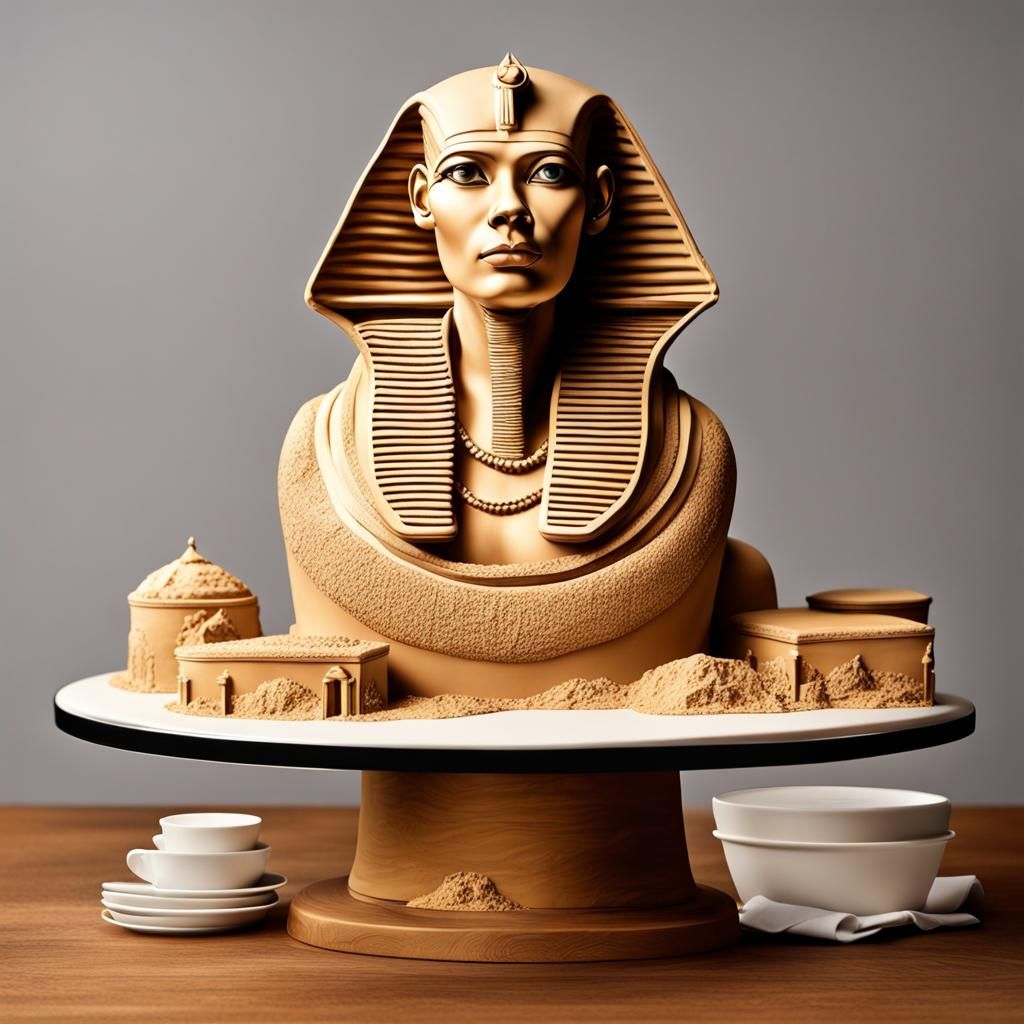 The Great Sphinx of Giza Cake - AI Generated Artwork - NightCafe Creator