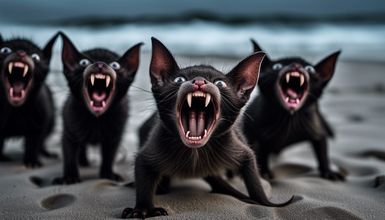 extreme close-up Photograph Portrait of 9, Demented obese Black ...