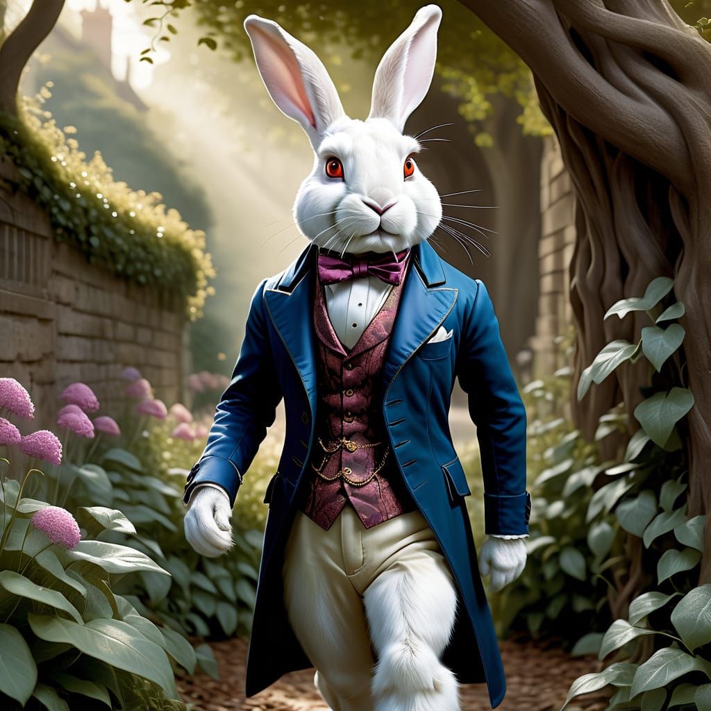 White Rabbit | real-life portrait (Real Cartoon XL v4)