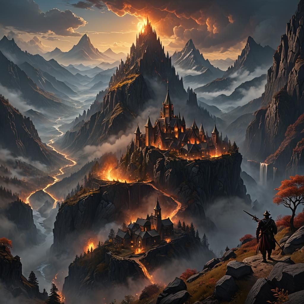 Realm of Fire - AI Generated Artwork - NightCafe Creator