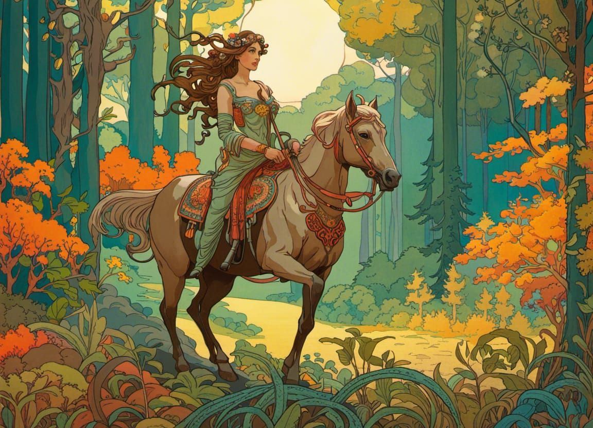 The Green Rider - AI Generated Artwork - NightCafe Creator