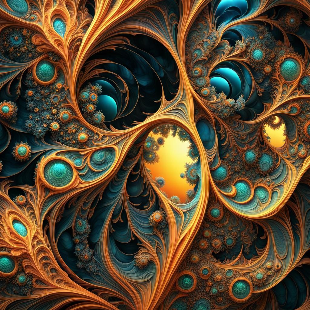 Fractal perspective - AI Generated Artwork - NightCafe Creator