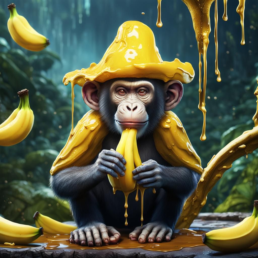 Peely_the Monkey - User on NightCafe Creator - NightCafe Creator