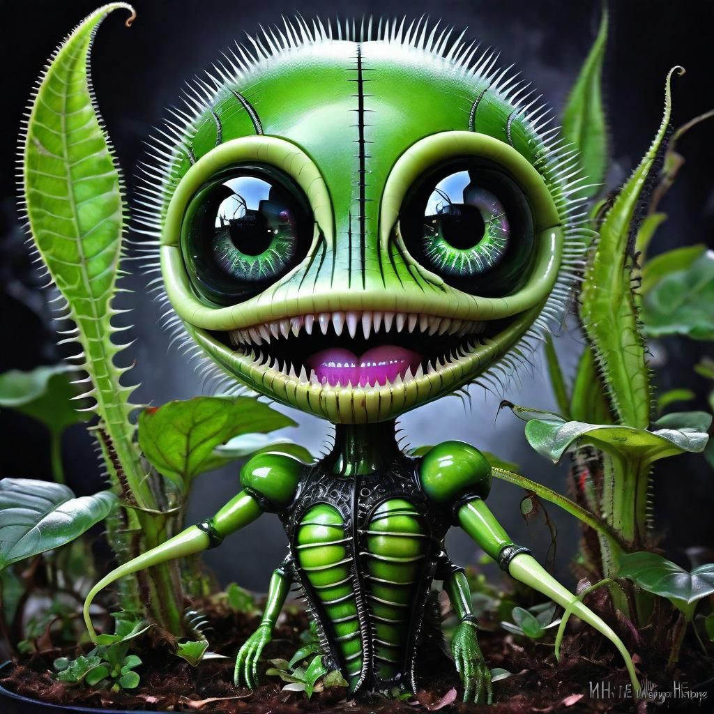 The magical Venus flytrap plant creature - AI Generated Artwork - NightCafe Creator