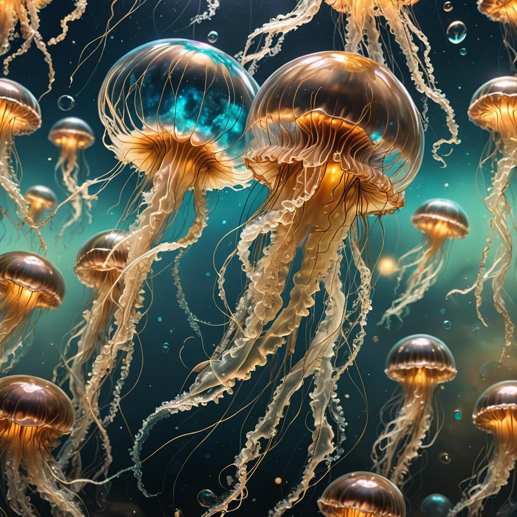 Spacejelly Mating Grounds - AI Generated Artwork - NightCafe Creator