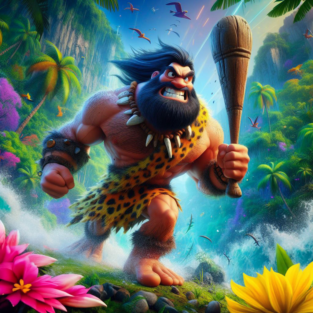 angry Caveman image 2 - AI Generated Artwork - NightCafe Creator