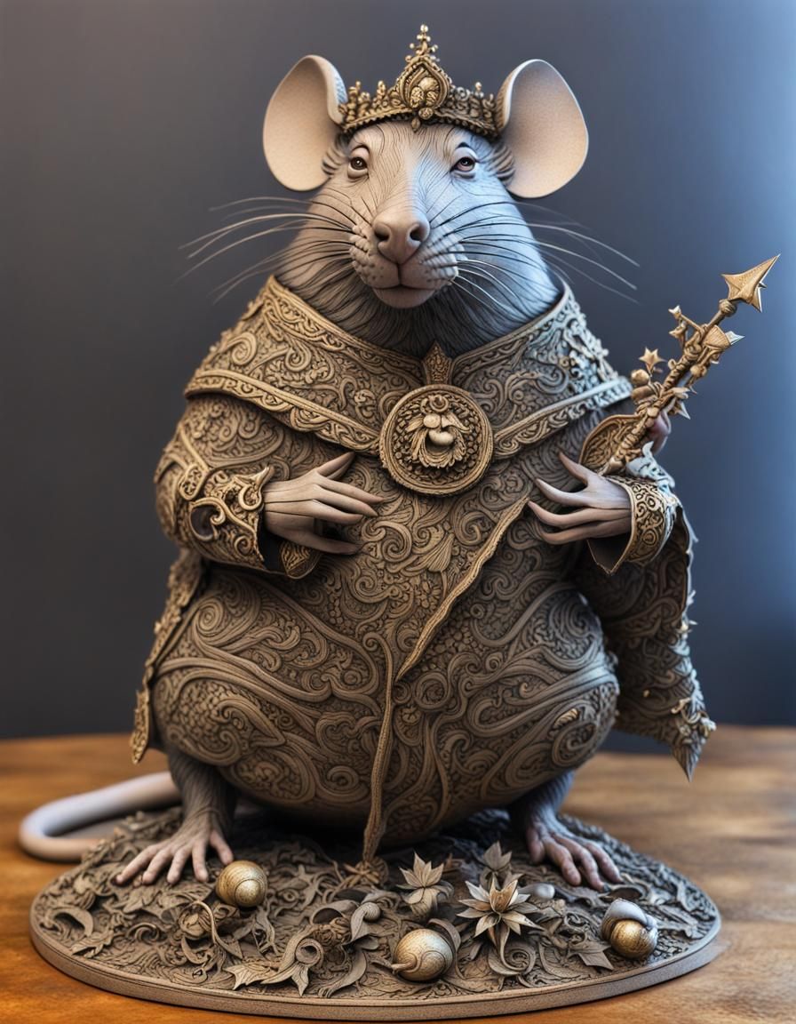 Rat King, - AI Generated Artwork - NightCafe Creator