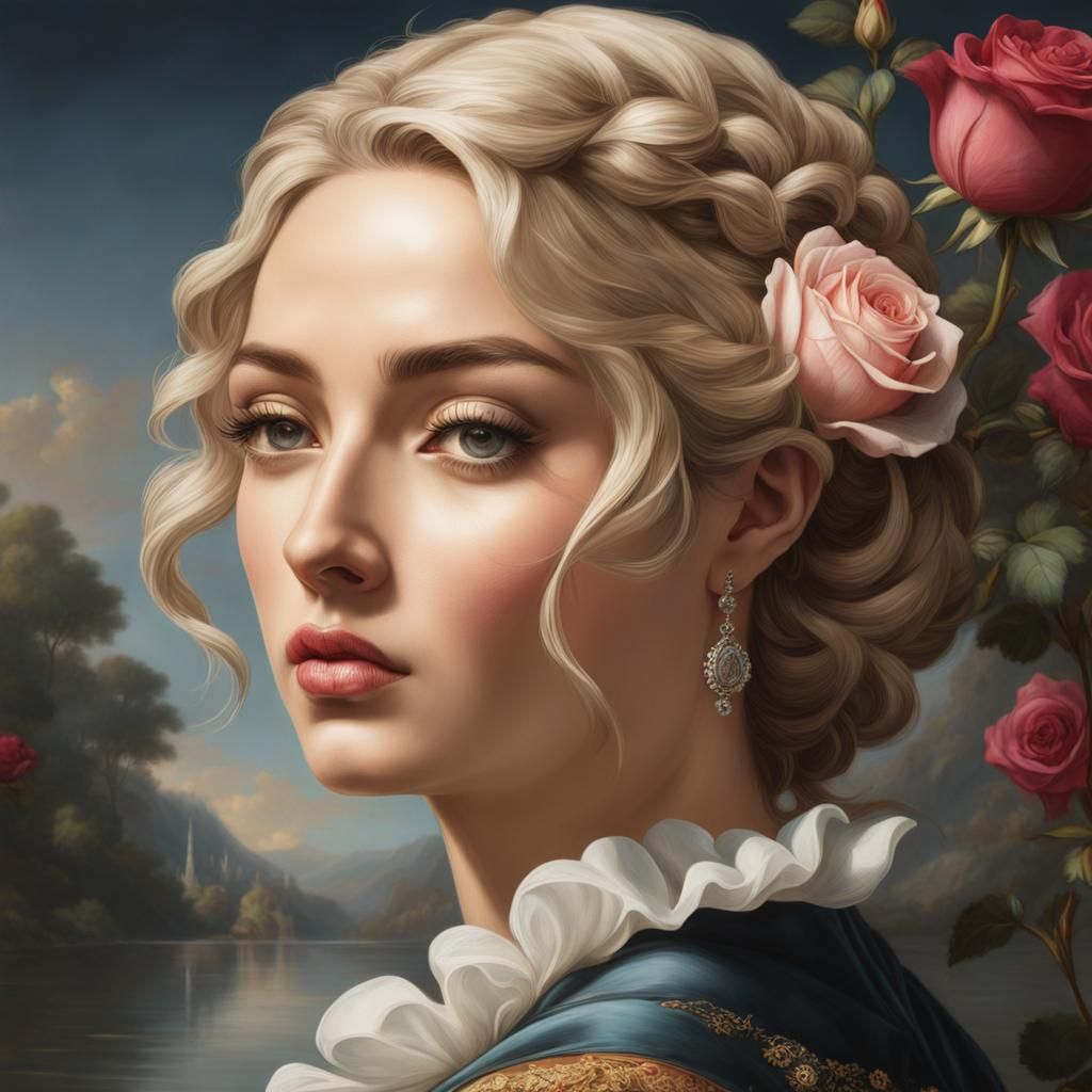 emotions: Baroque: Cottagecore: Renaissance: poster: ink: ethereal ...