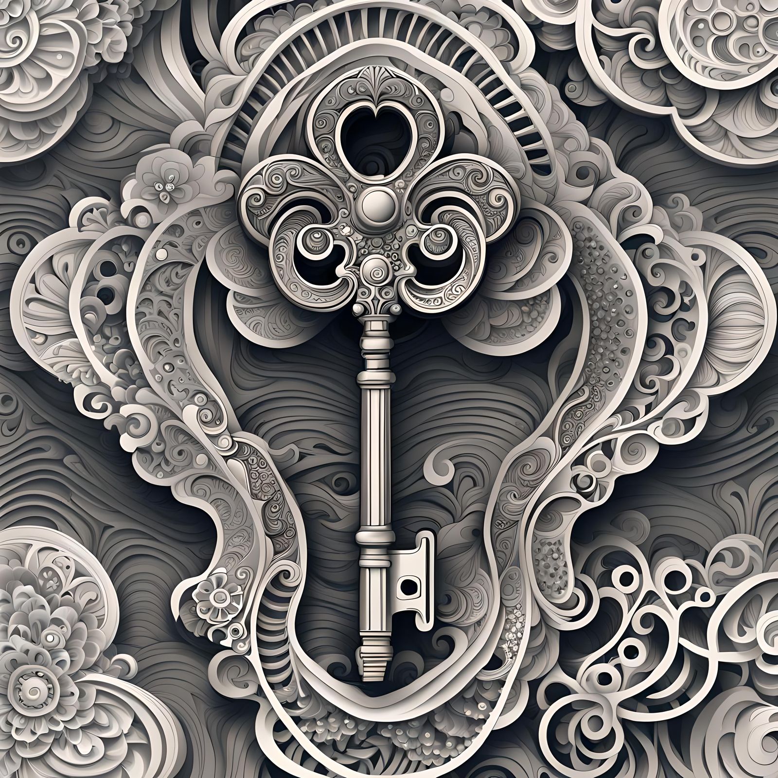 A Very Fancy Key - AI Generated Artwork - NightCafe Creator