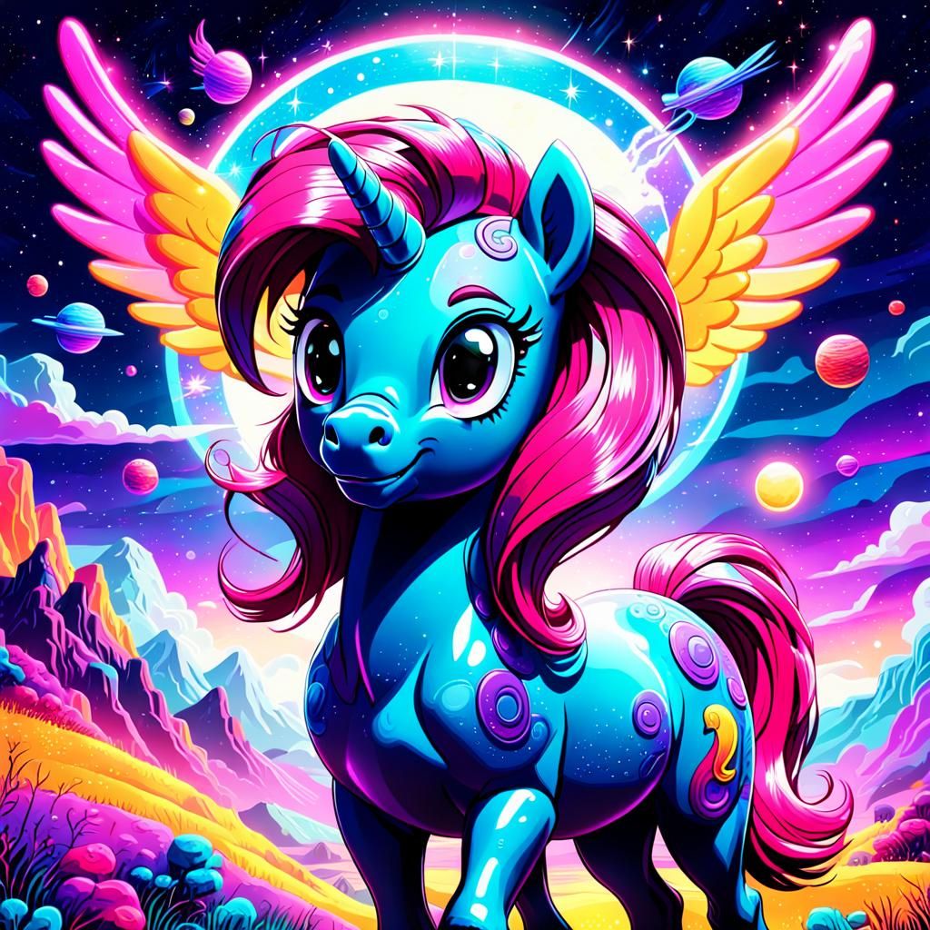 My Cosmic Little Pony - AI Generated Artwork - NightCafe Creator