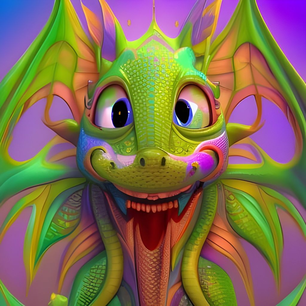 Derpy, the Dragon - AI Generated Artwork - NightCafe Creator