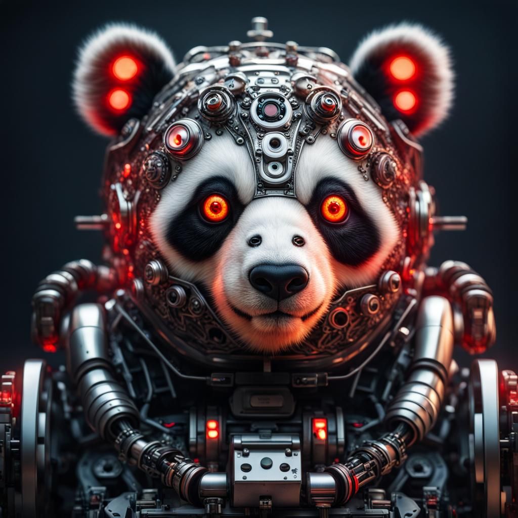 ROBOT PANDA!! - AI Generated Artwork - NightCafe Creator