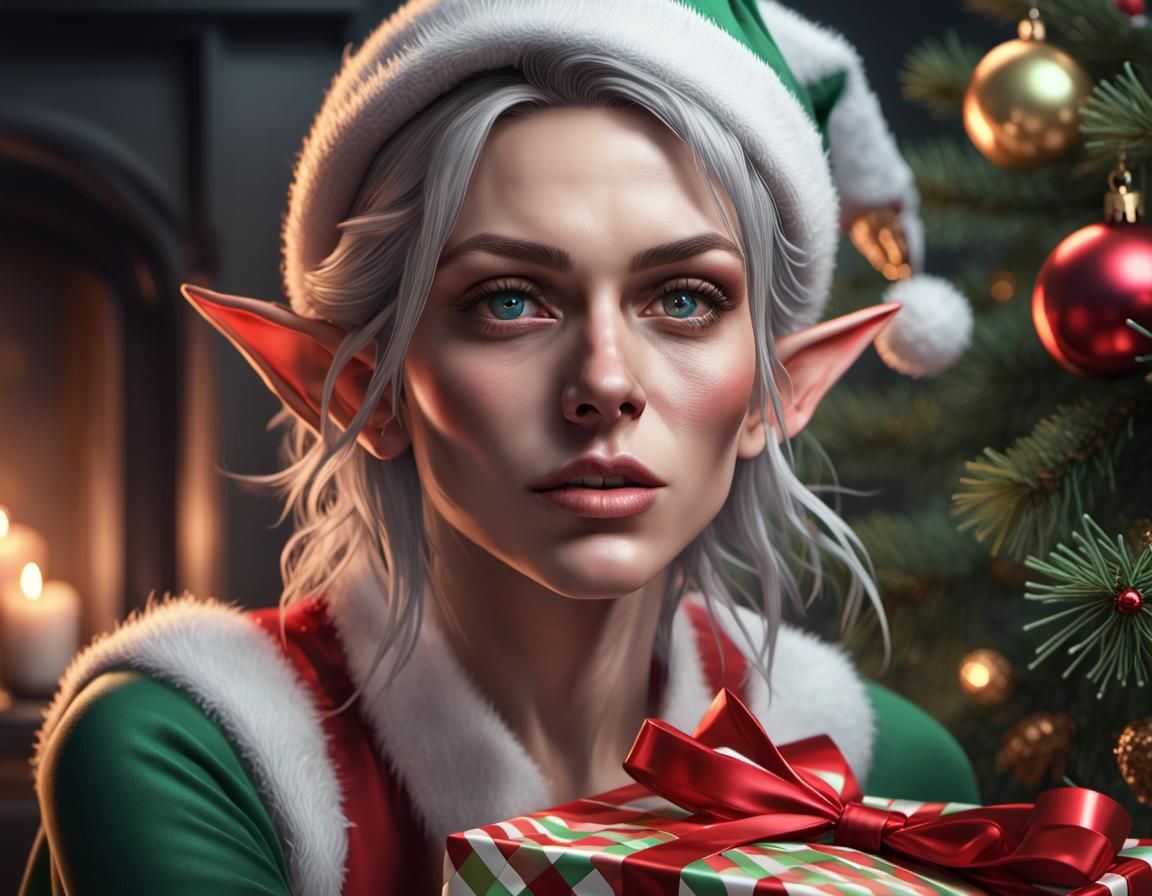 Christmas Elf Stealing the Presents - AI Generated Artwork - NightCafe ...