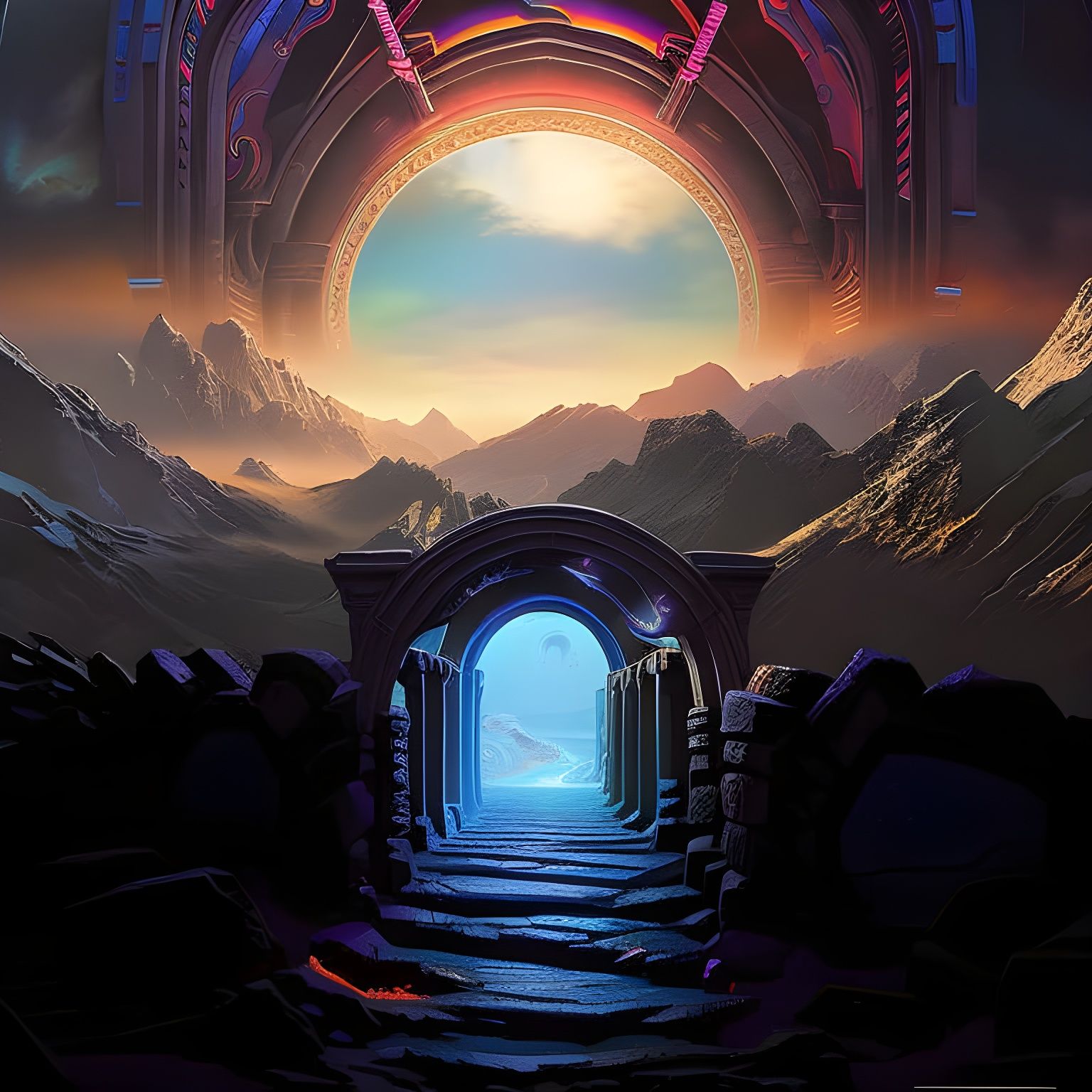 Gateways To Alternate Realities - AI Generated Artwork - NightCafe Creator