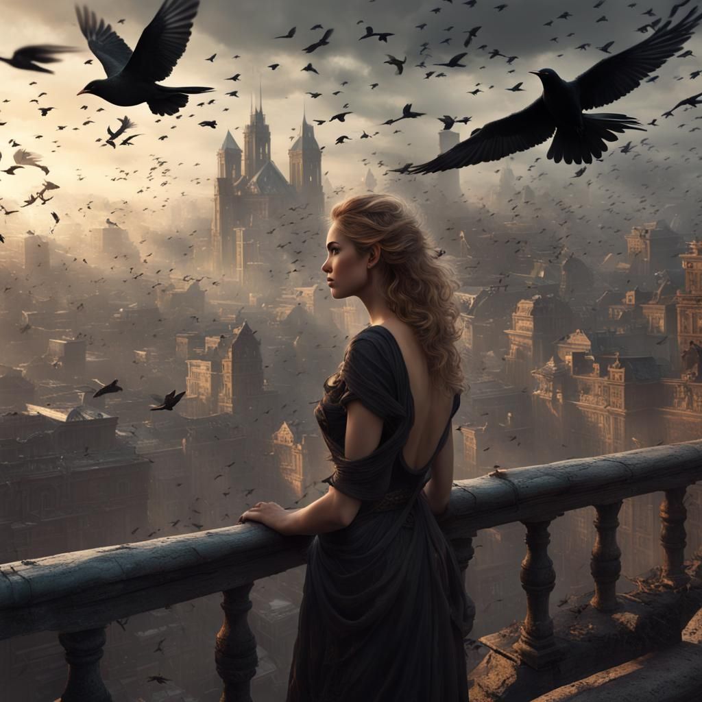 Mother of Crows. - AI Generated Artwork - NightCafe Creator