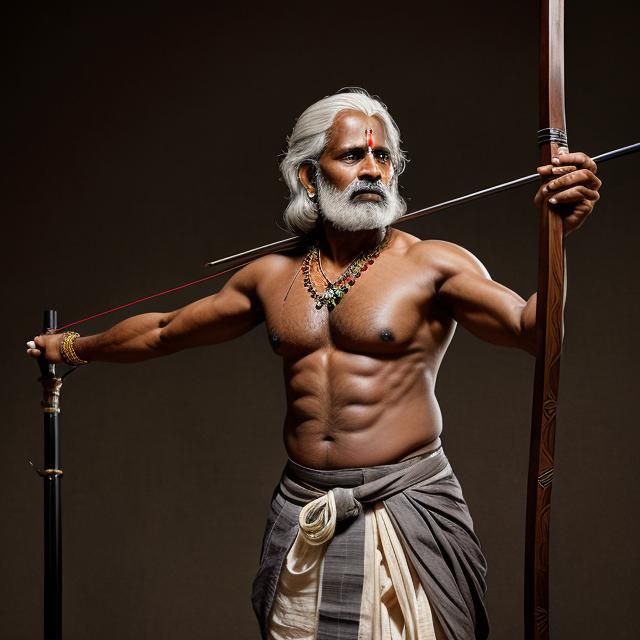 Dronacharya from Mahabharata - AI Generated Artwork - NightCafe Creator